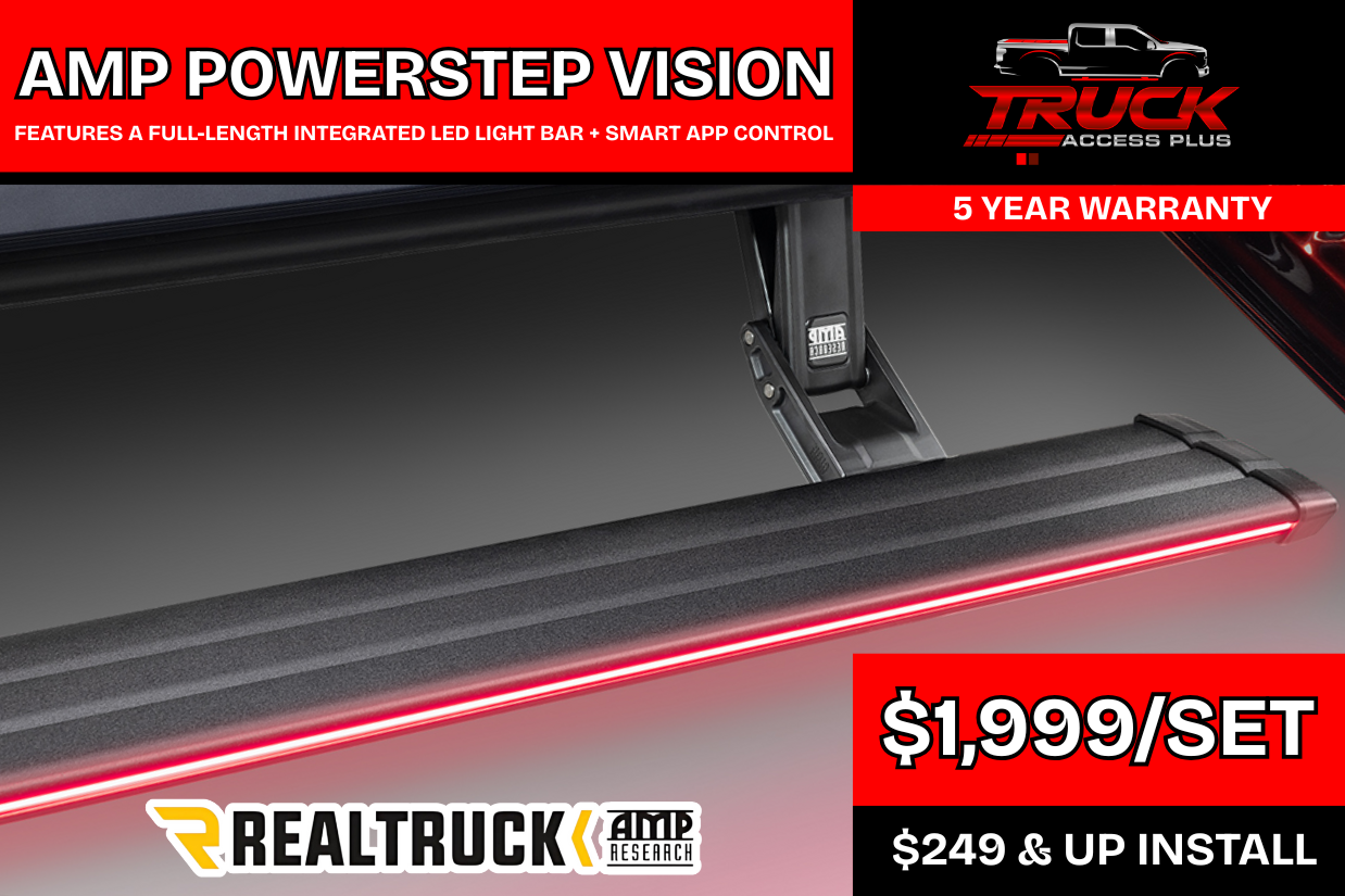 AMP Research Power Step Vision Electric Running Boards - Truck Access Plus